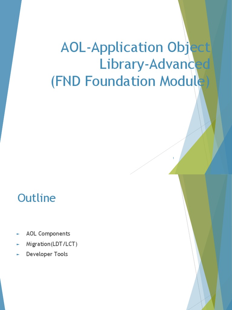 An Introduction To The Application Object Library Aol And Its Components For Object Management