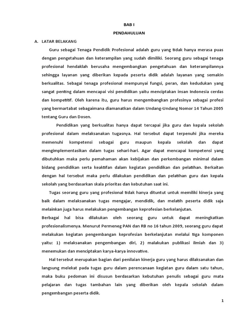 Contoh Buku Pedoman Guru | PDF