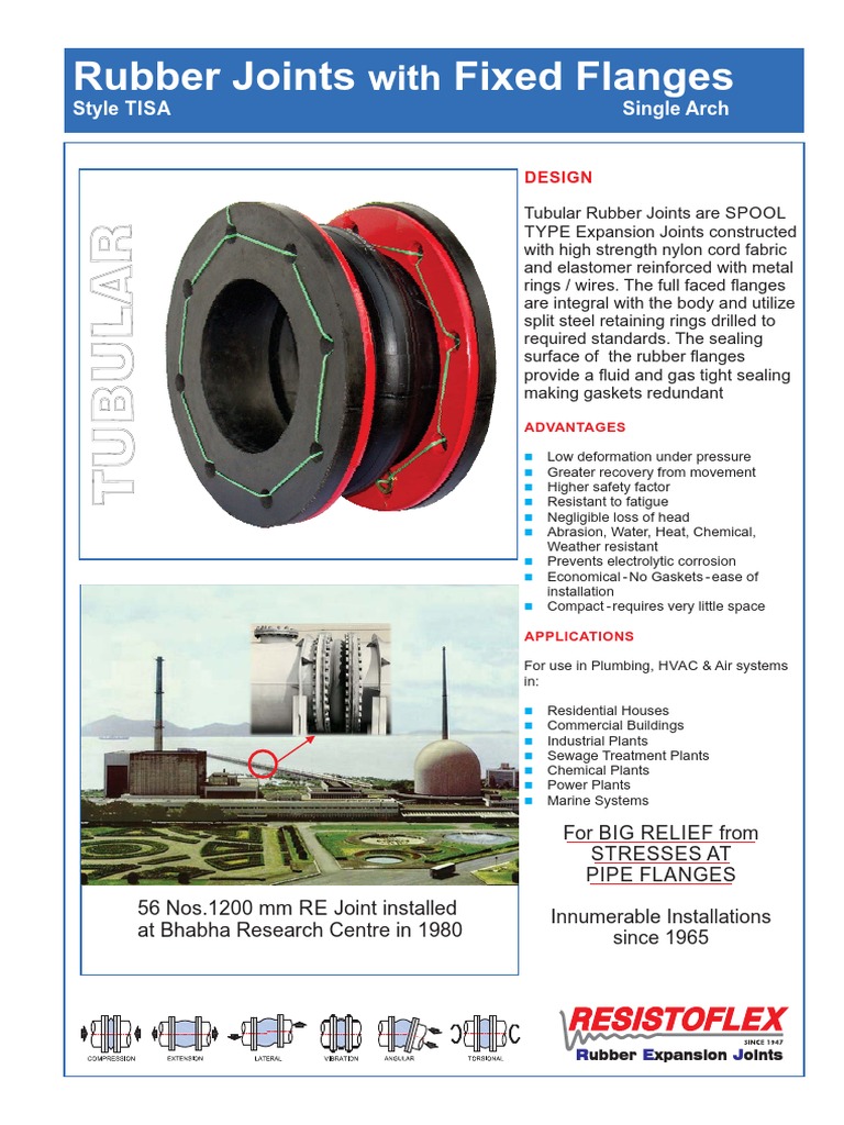 Flexible Pipe Connector (Rubber Bellow) - Resistoflex | PDF | Pipe ...