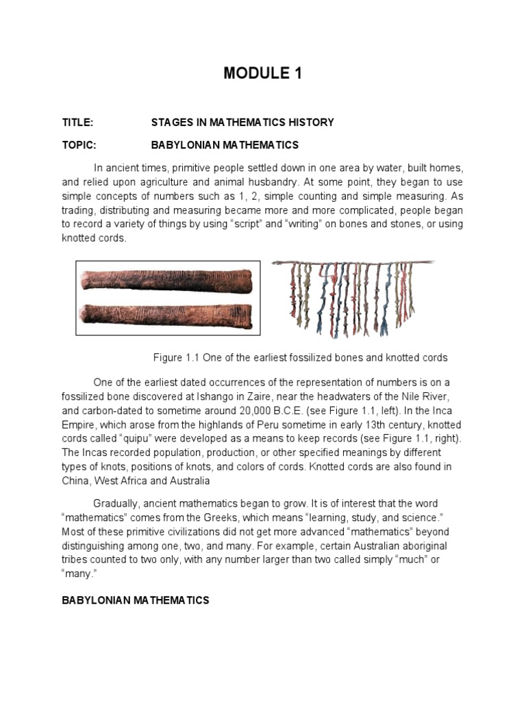 MM1 Module 1 Topic 2 | PDF | Numbers | Area