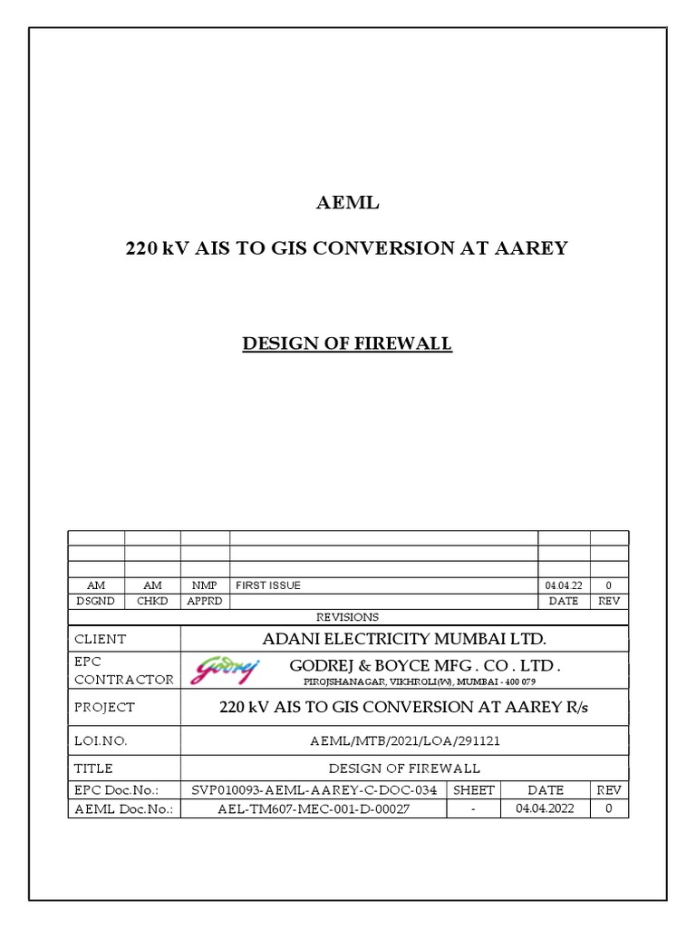 Design of Firewall | PDF | Civil Engineering | Building Technology