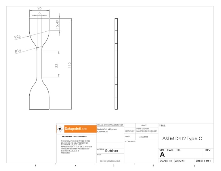ASTM D412 TypeC | PDF