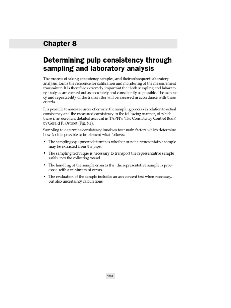 Chp8 - Sampling & Laboratory Analisys | PDF | Accuracy And Precision | Sampling (Statistics)