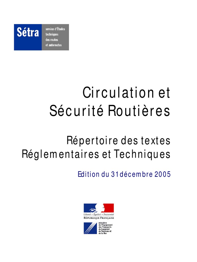 Guide Technique SETRA - Circulation Et Sécurité Routière | PDF | Sécurité routière | Autoroute