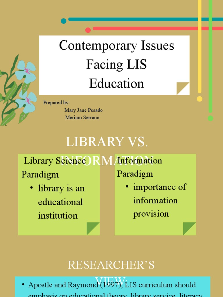 Current Challenges in LIS Education | PDF | Distance Education | Libraries