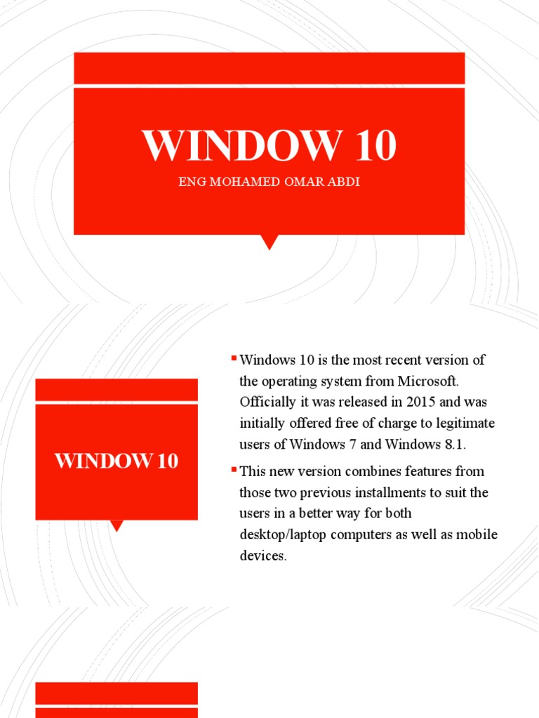 An Overview of the Features and User Interface of Windows 10 | PDF ...