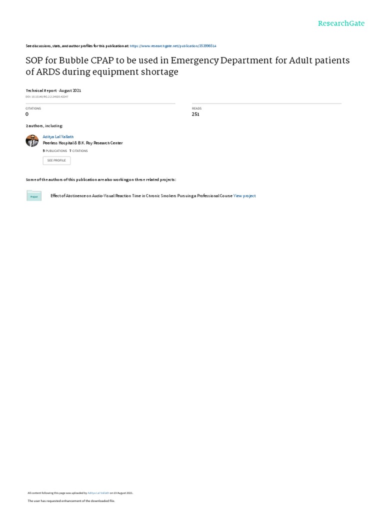 Bubble c Pap Sop | PDF | Respiratory System | Clinical Medicine