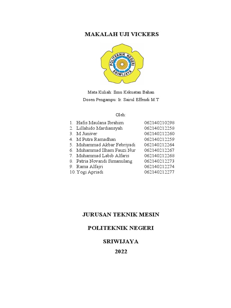 PDF Uji Vickers | PDF | Griya & Taman | Sains & Matematika