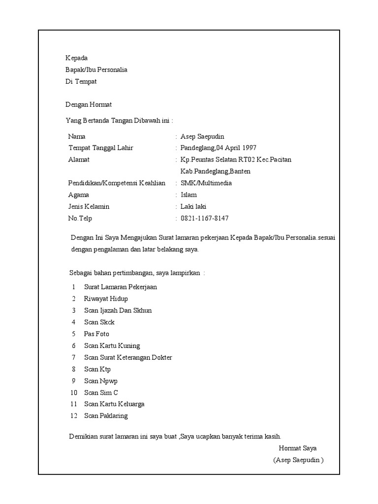 Asep Saepudin Cv-Reduced | PDF