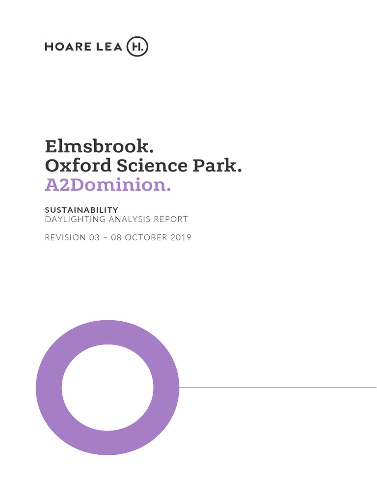 191008-Elmsbrook BREEAM Daylighting-Rev03 | PDF | Lighting | Building Technology