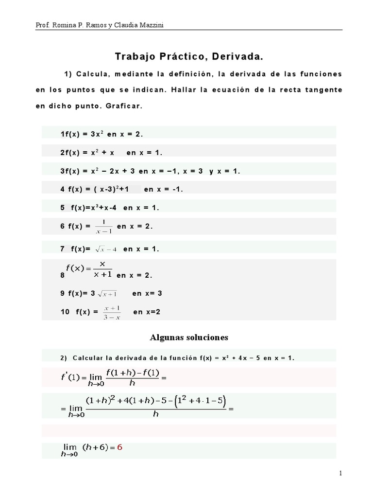 Derivada 11 | PDF | Derivado | Curva