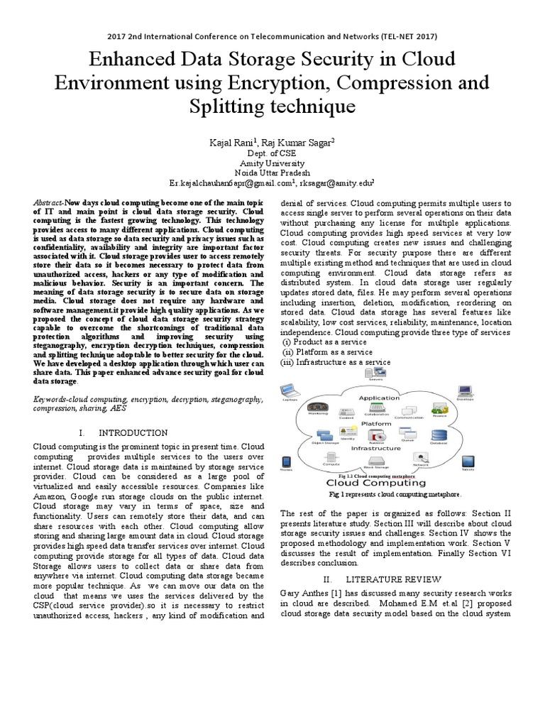Data Storage Security | PDF | Cloud Computing | Security