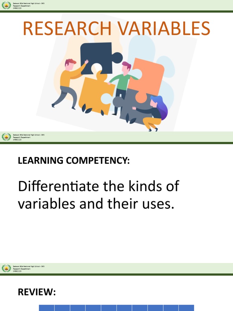 3 Kinds of Variables and Their Uses | PDF | Preventive Healthcare ...