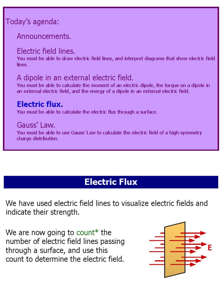 Electric Field Flux | PDF | Flux | Electric Field