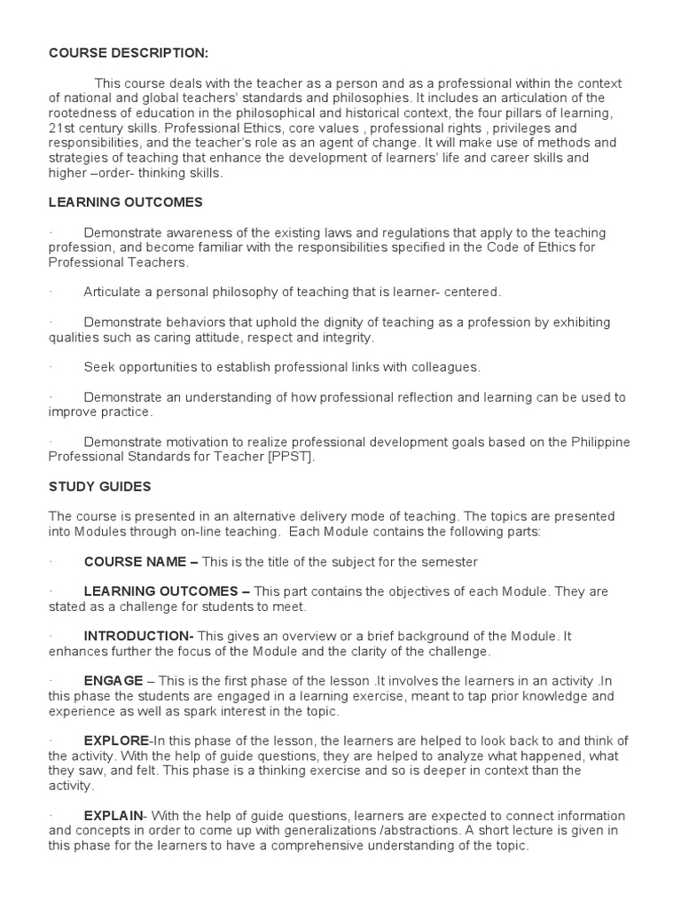 Prelim - The Teaching Profession | PDF | Teaching Method | Teachers