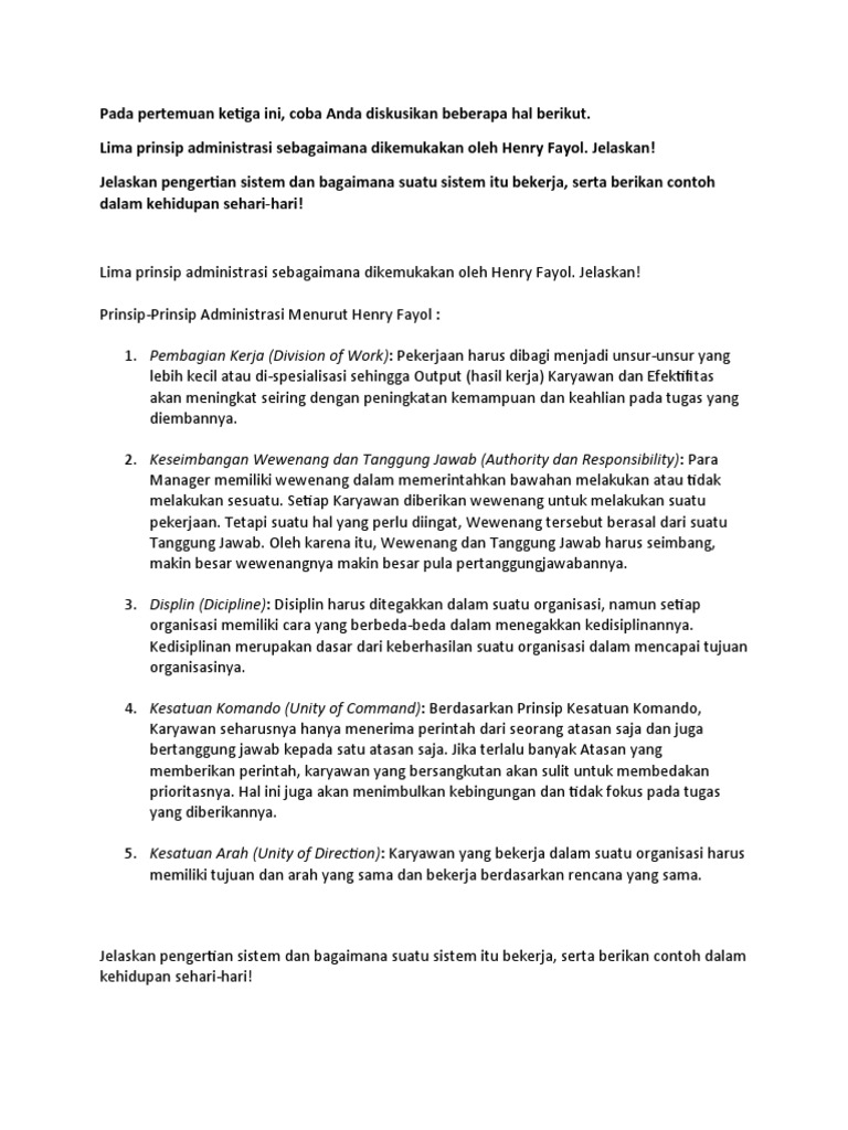 Diskusi 3 Pengantar Ilmu Administrasi 06 | PDF