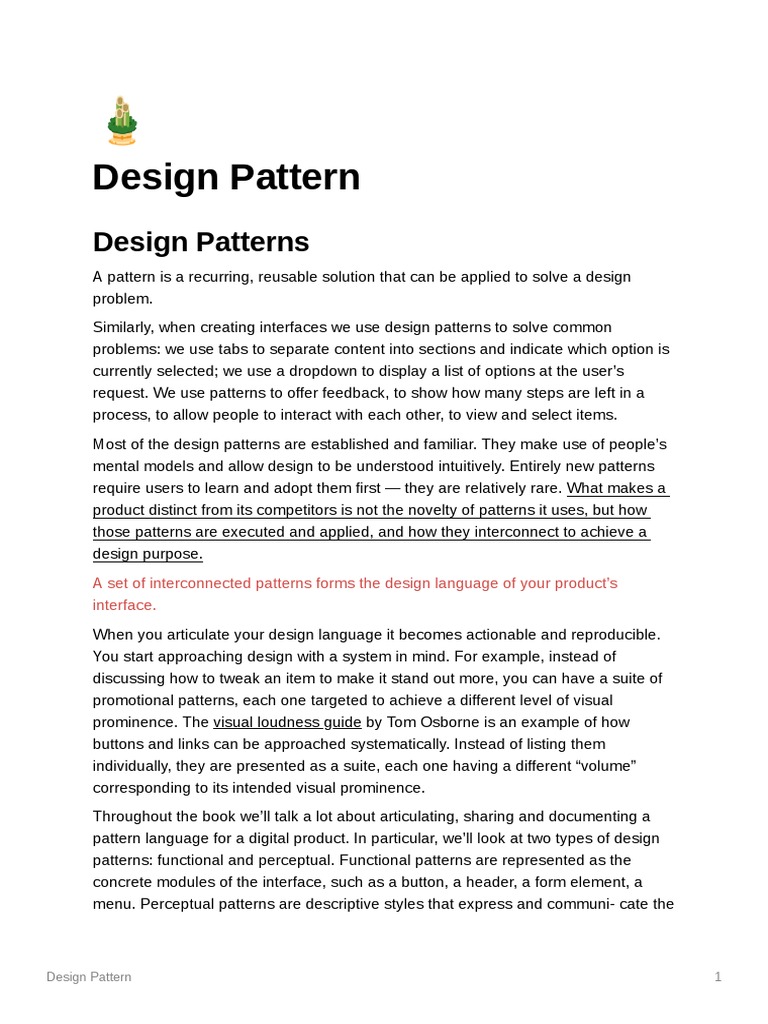 Design Pattern Rev1 Pdf Design Software Design Pattern