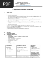 Q1 WK8 DLP - Housekeeping | PDF | Learning | Lesson Plan