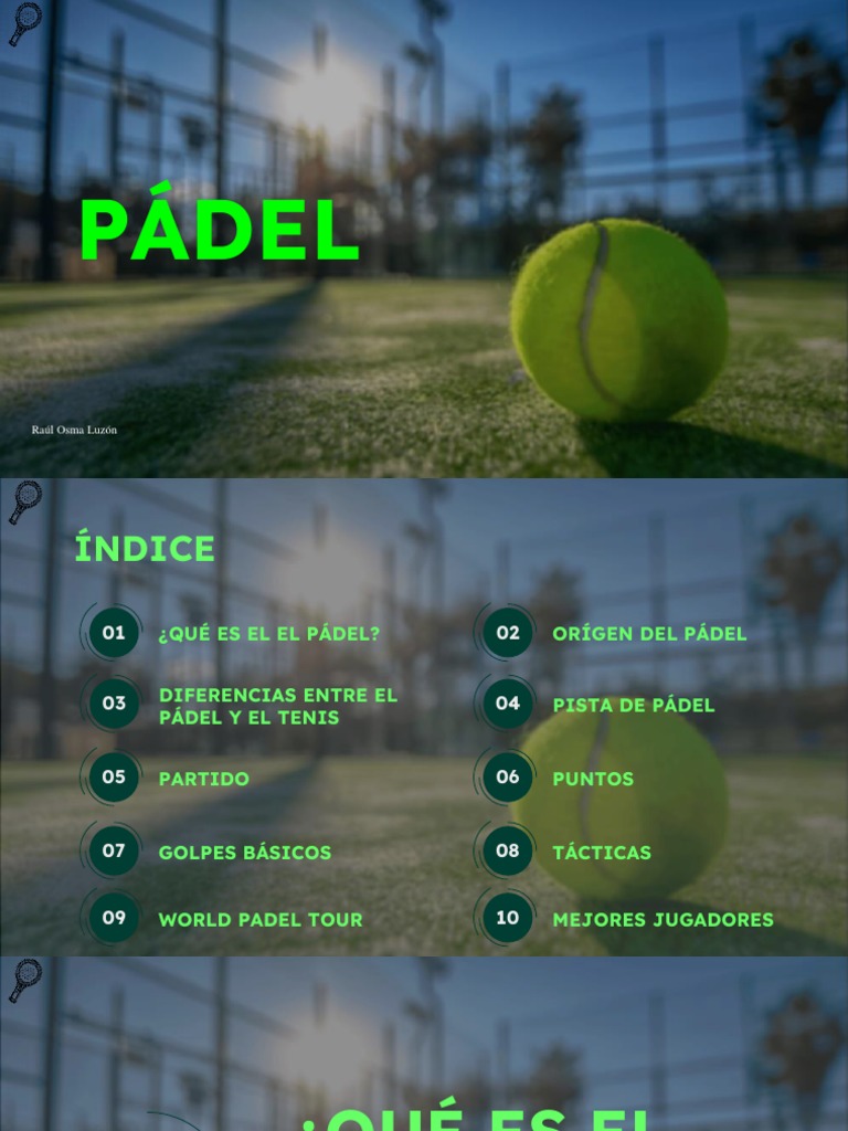 Presentacion Padel | PDF | Juegos de pelota | Juegos de habilidad física