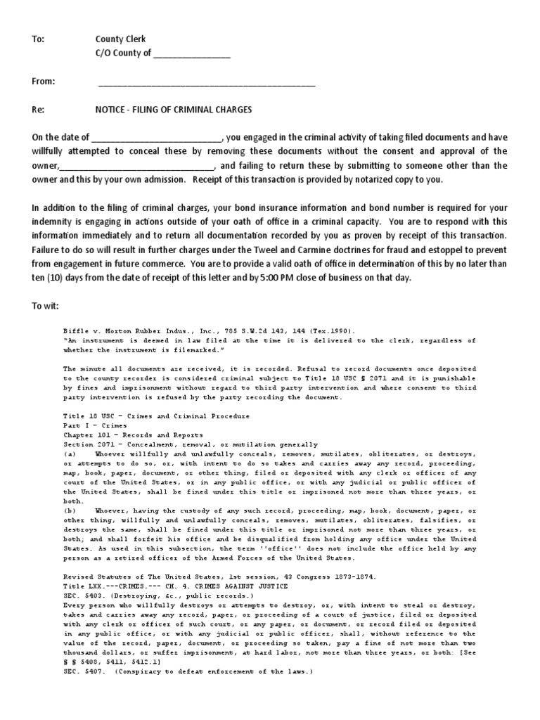 County Clerk Fraud | Download Free PDF | Theft | Fine (Penalty)