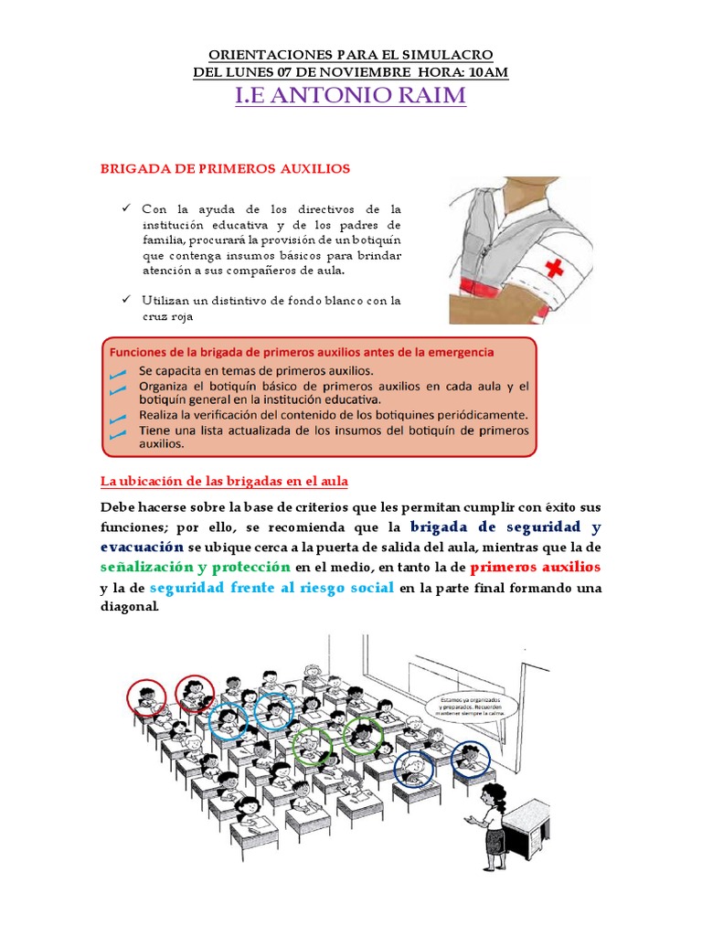 Brigada de Primeros Auxilios | PDF | Primeros auxilios