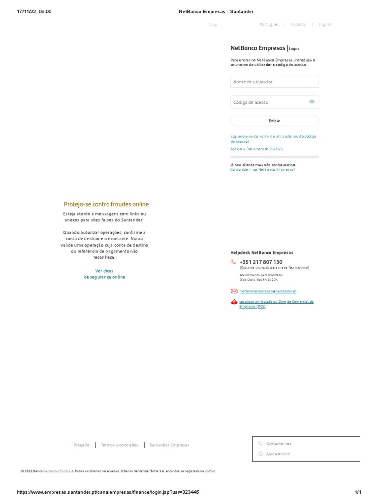 NetBanco Empresas - Santander | PDF | Informática | Tecnologia da ...