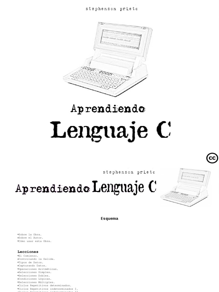 Libro Aprendiendo Lenguaje C | PDF | Lenguaje de programación ...