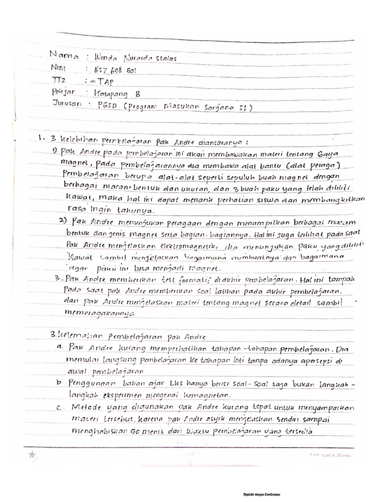 Winda Nuraida Stalas - tt2 Tap | PDF