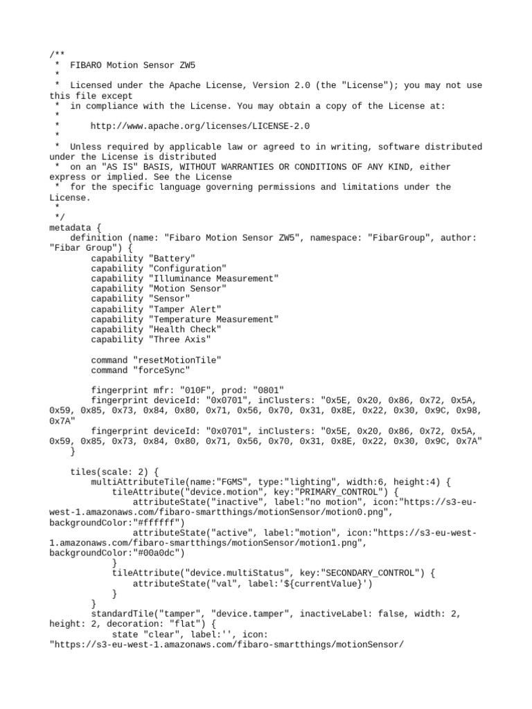 Fibaro | PDF | License | Boolean Data Type