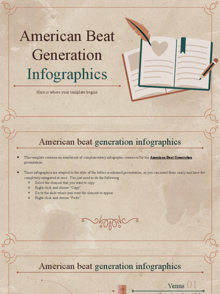 American Beat Generation Infographics by Slidesgo | PDF