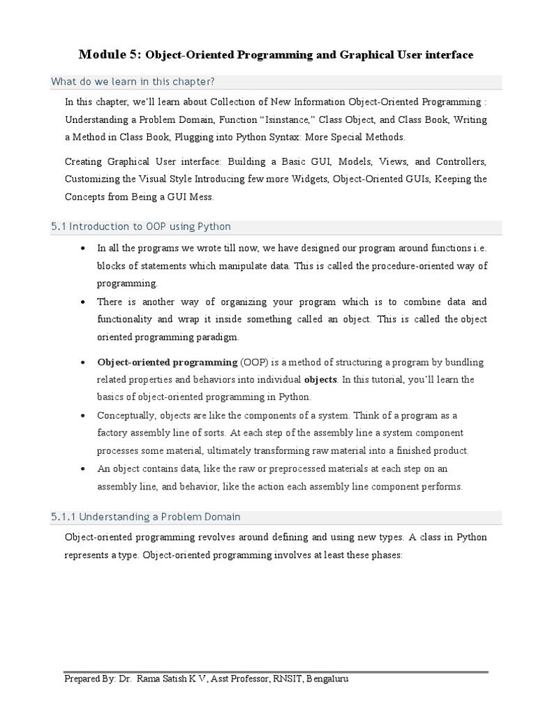 Python Notes Module5 Pdf Class Computer Programming Method Computer Programming 3890