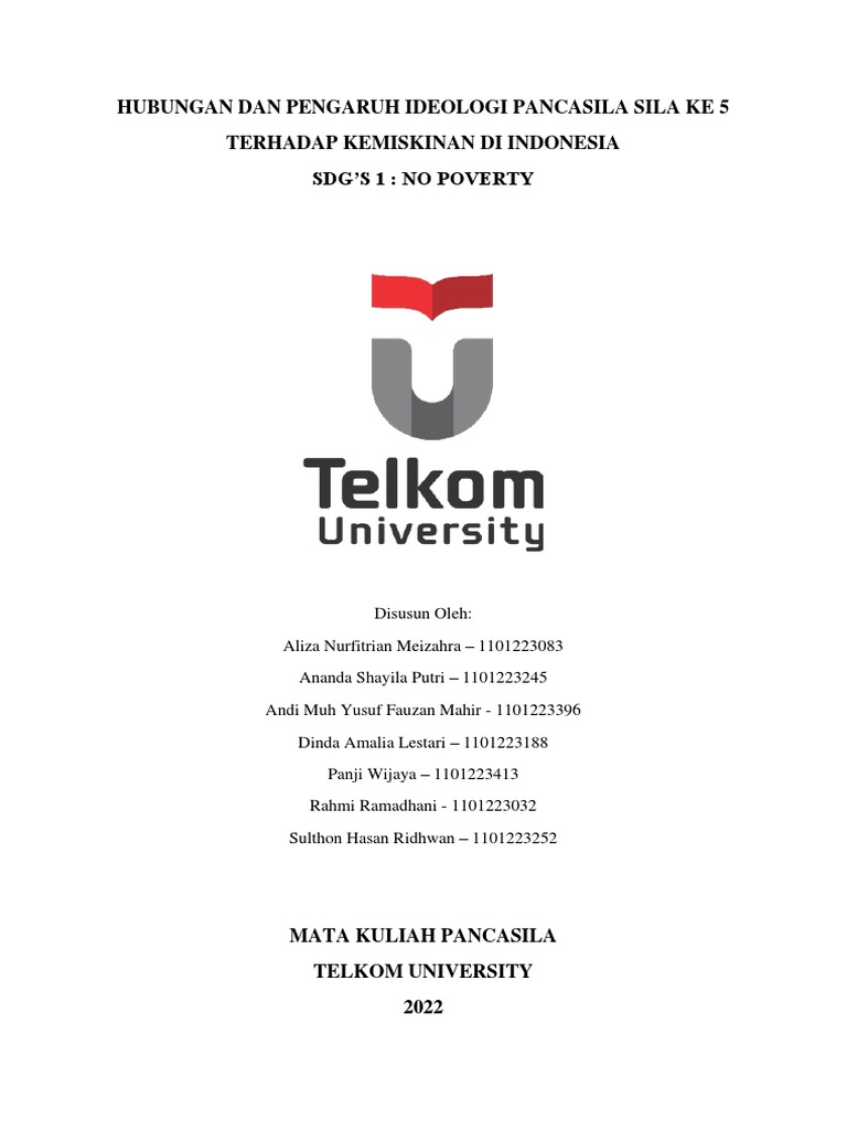 Makalah SDG's Point 1 TT-46-09 - Project UTS | PDF