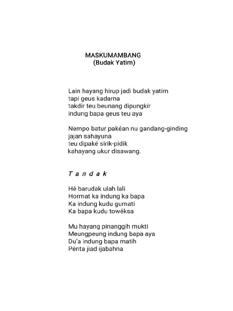 Pupuh Maskumambang | PDF