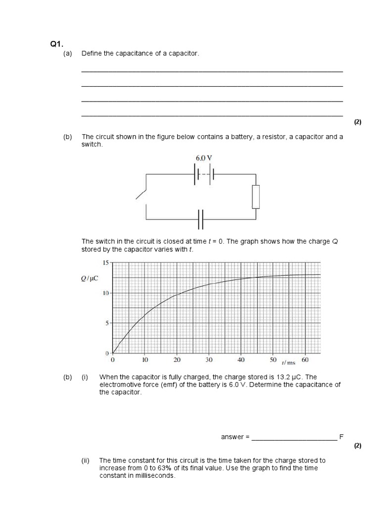 23 Capacitors Long Answer Questions | PDF | Capacitor | Capacitance