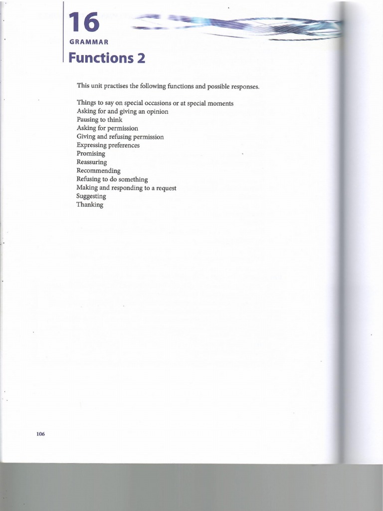 Grammar 16 - Functions 2 | PDF