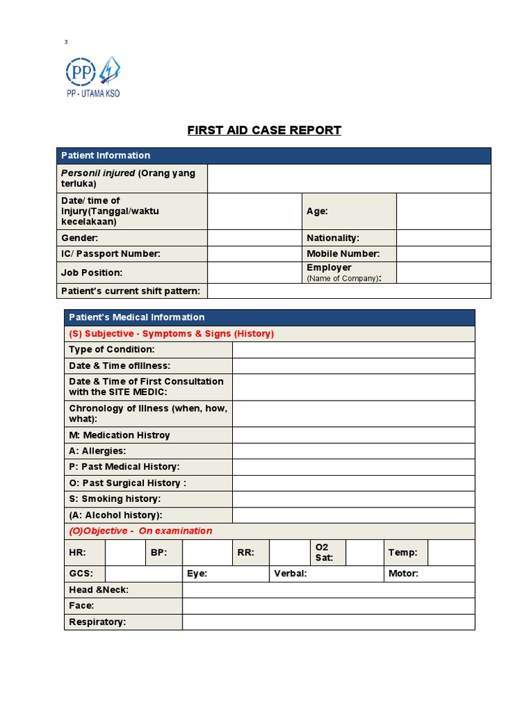 First Aid Report | PDF