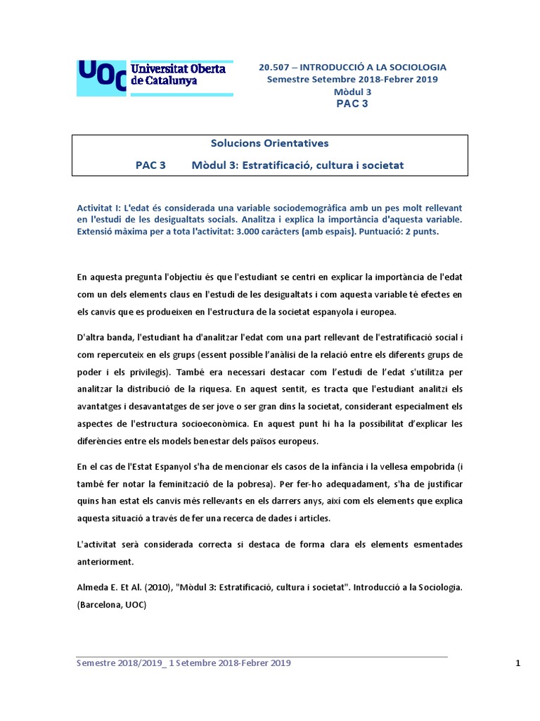 PAC3 Sol - 1819 1 | PDF