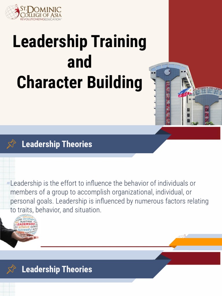 Week2 LEADERSHIP TRAINING AND CHARACTER BUILDING | Download Free PDF | Leadership | Cognition