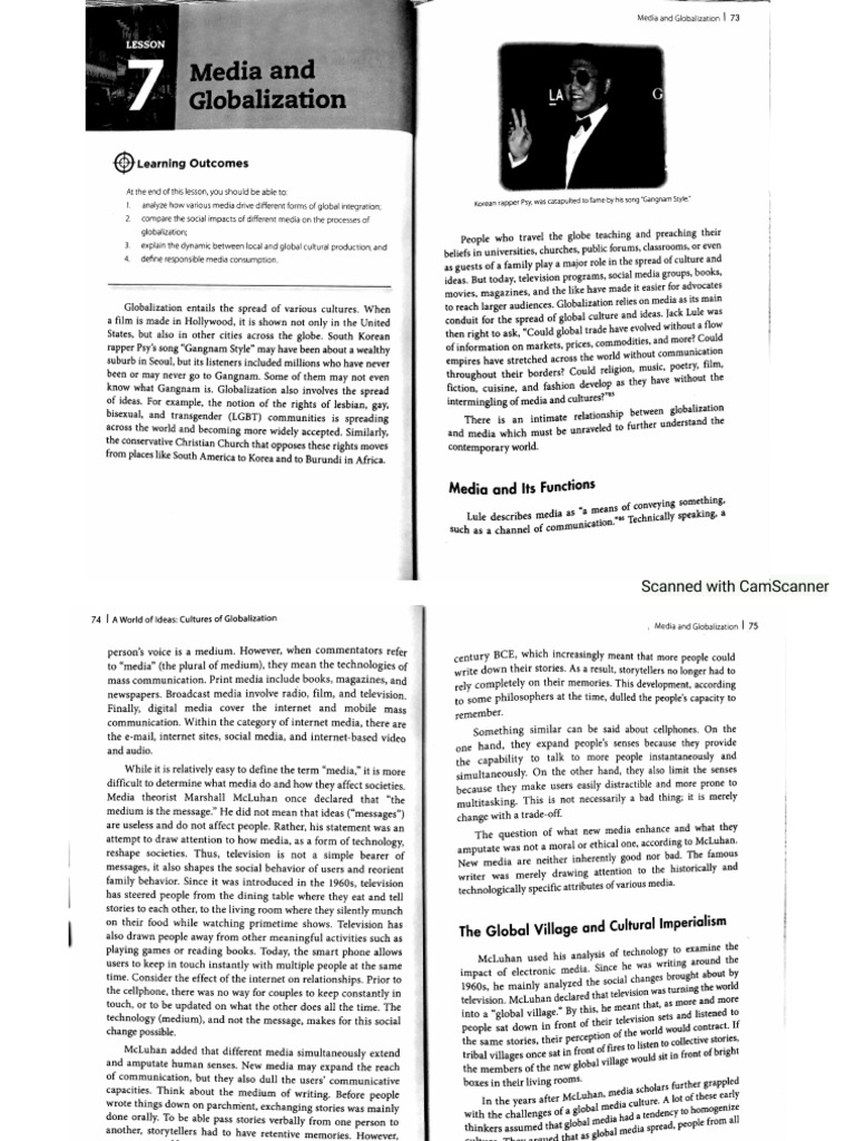 Claudio and Abinales Chapter 7 Media and Globalization | PDF