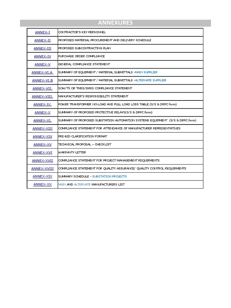 ITB Technical Annex | PDF | Power (Physics) | Electrical Engineering