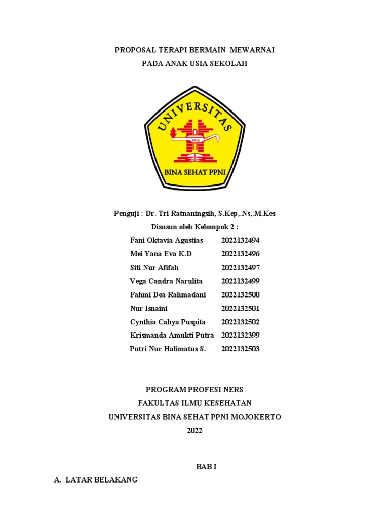 Proposal Terapi Bermain | PDF