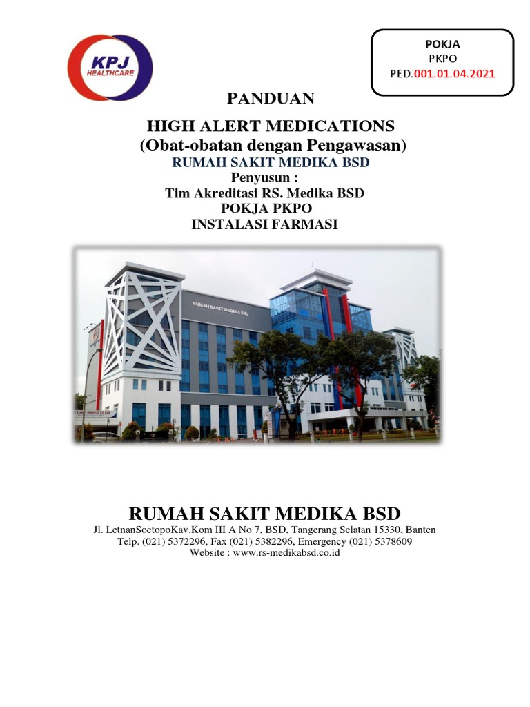 Panduan High Alert | PDF