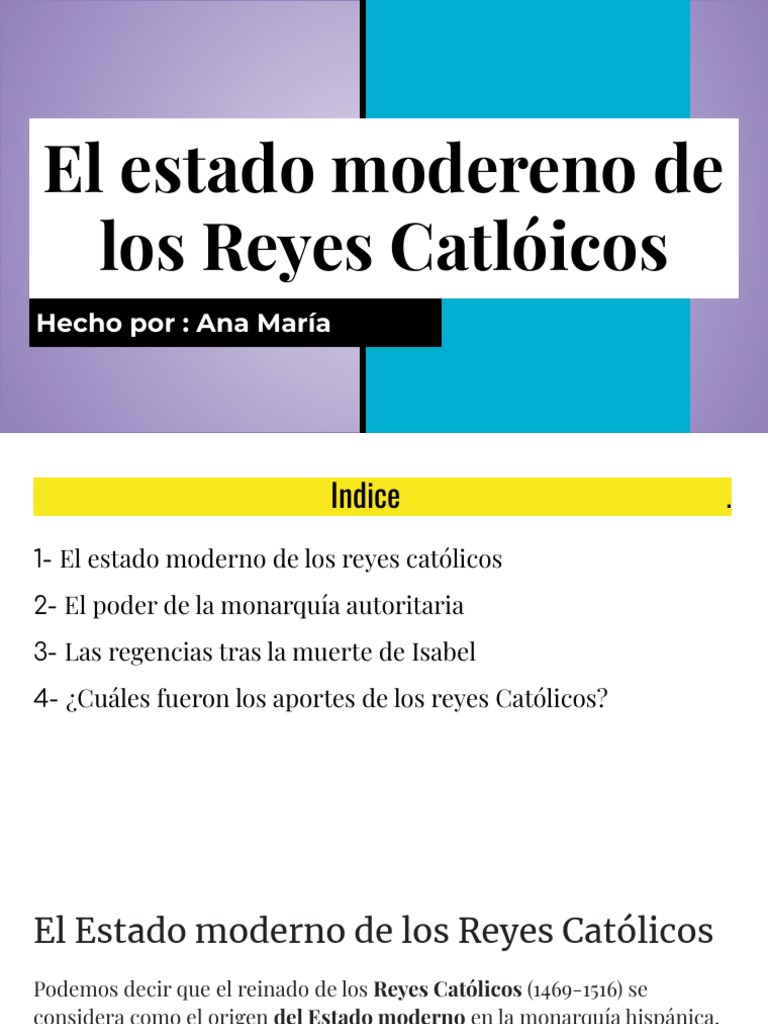 Presentación Reyes Catolicos | PDF