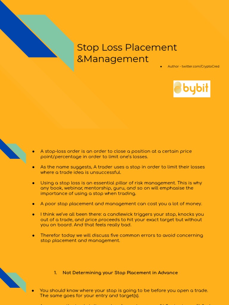 Effective Stop Loss Strategies | PDF | Prices | Technical Analysis
