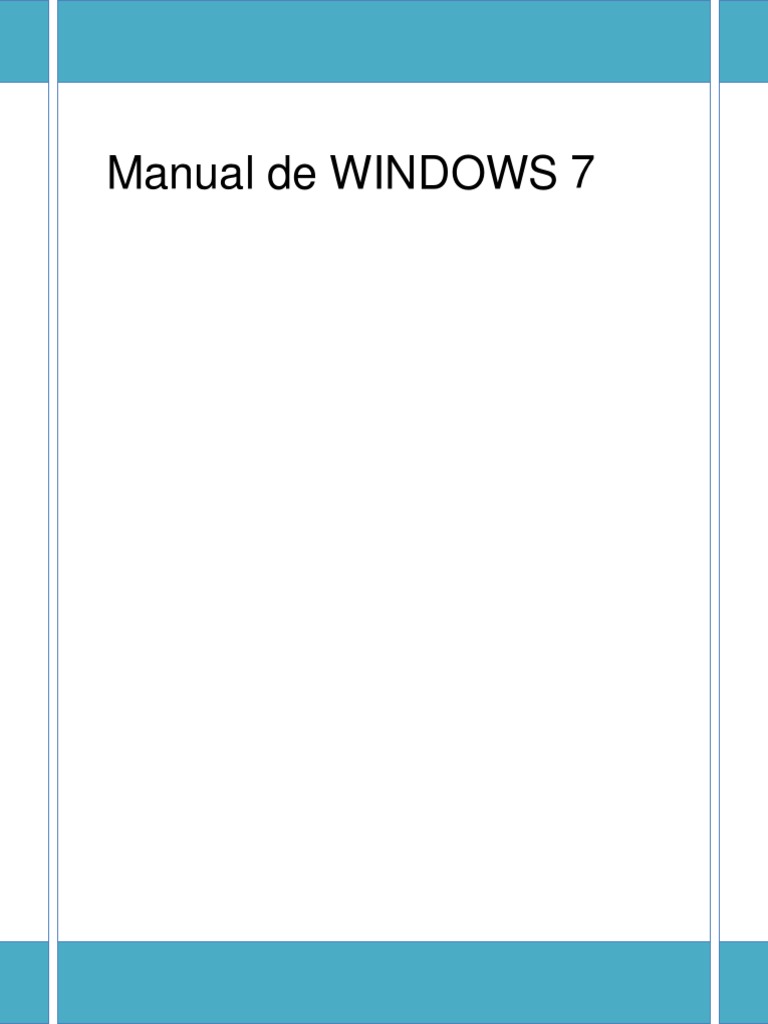 Guia Windows 7 para Estudiar | PDF | Ventana (informática) | Windows 7