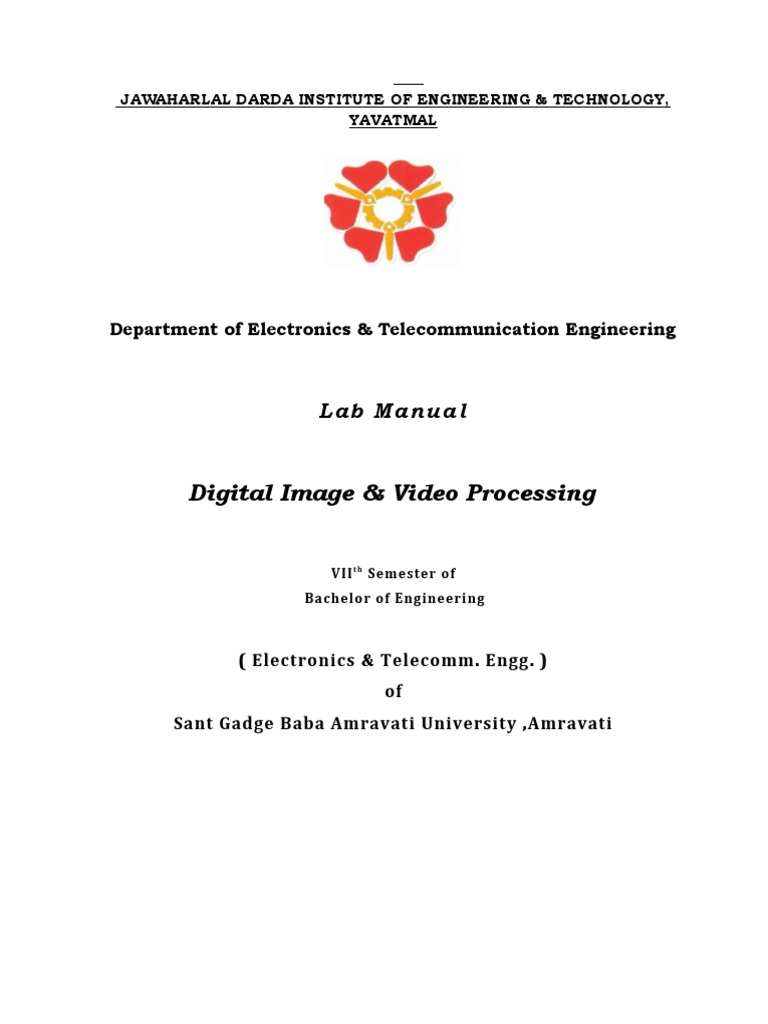 Divp Manual-22-23 | PDF | Rgb Color Model | Discrete Fourier Transform