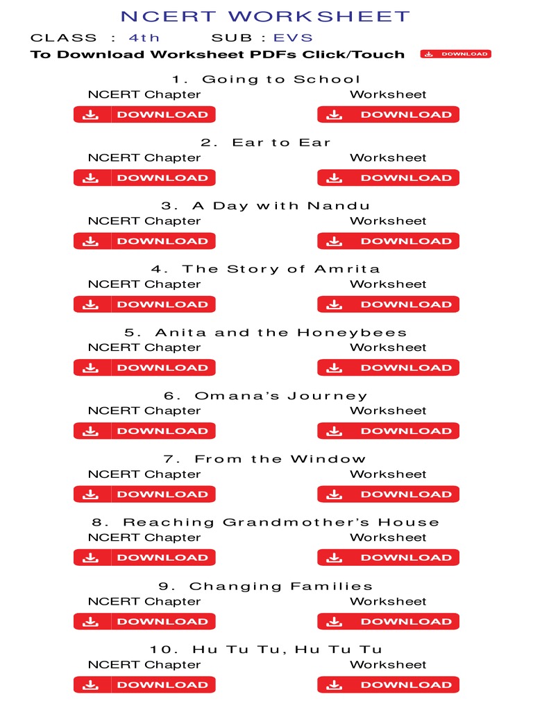 EVS IV Worksheet | PDF