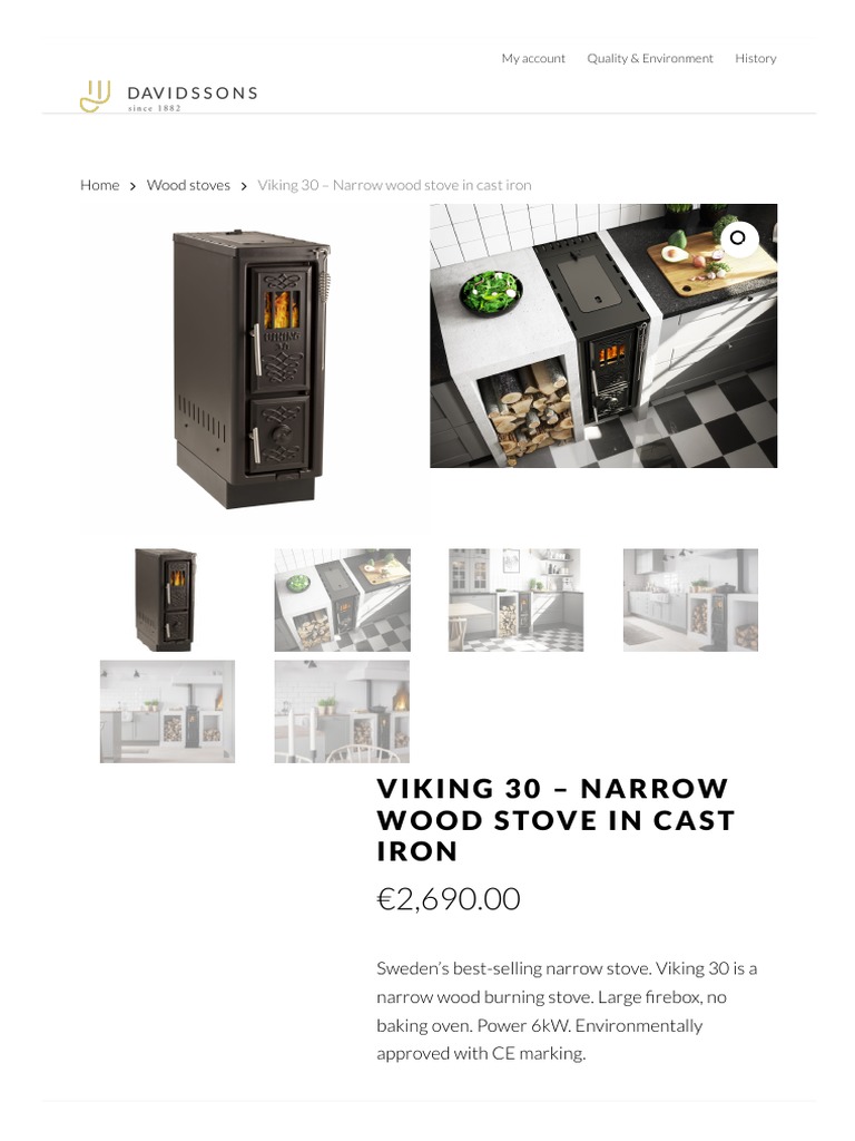 Viking 30 - Sweden's Best-Selling Narrow Cooker - Josef Davidssons ...