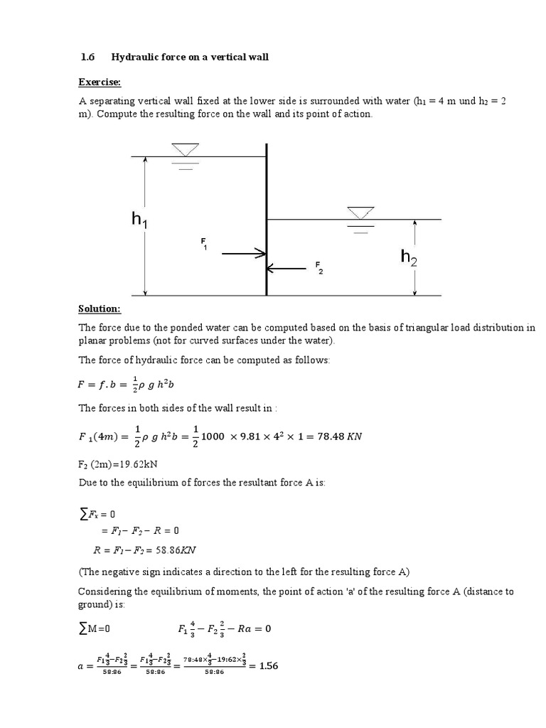Exercise Fluid Mechanics-Part2 | PDF | Triangle | Pressure