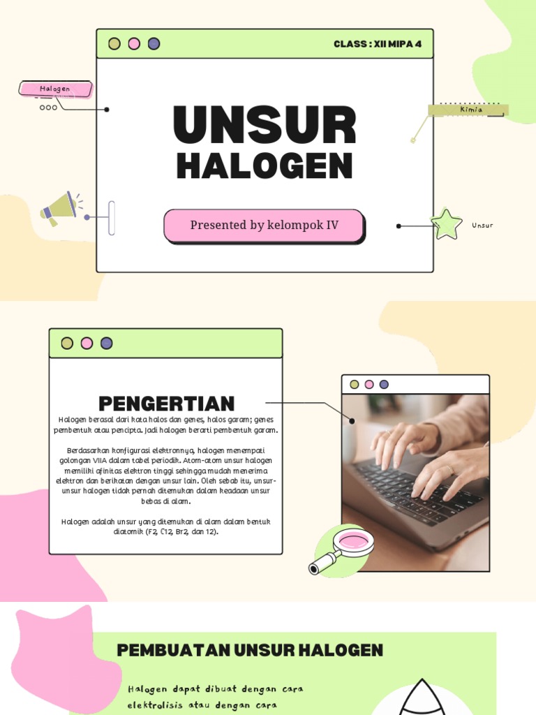 Unsur Halogen: Karakteristik dan Manfaat | PDF
